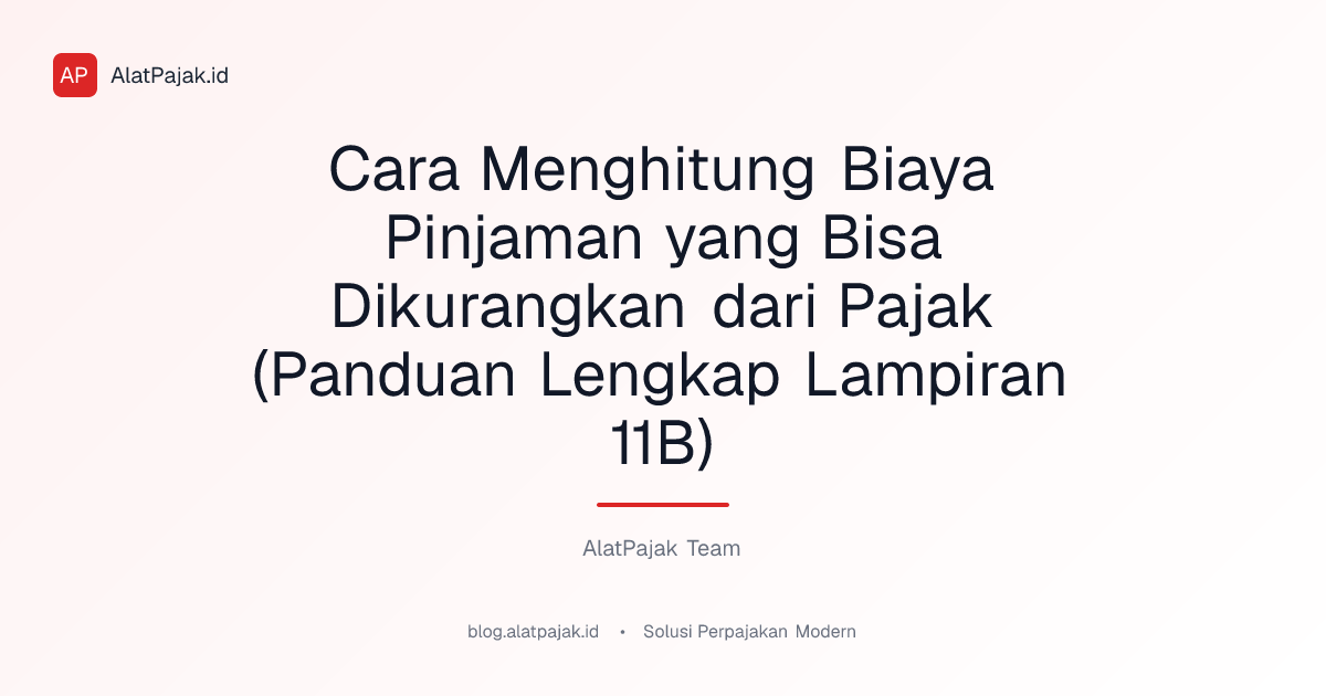 Cara Menghitung Biaya Pinjaman yang Bisa Dikurangkan dari Pajak ...