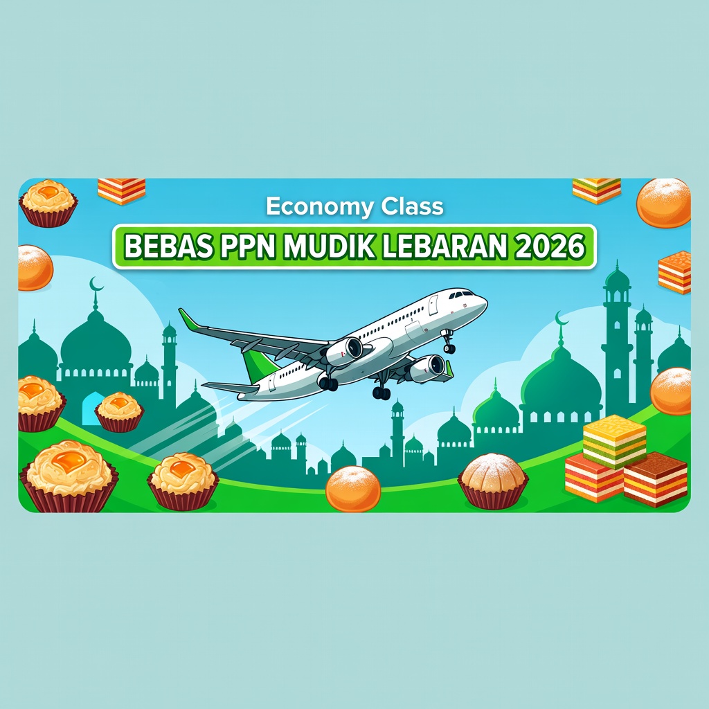 PMK 4 Tahun 2026: PPN Tiket Pesawat Ekonomi Bebas 100% Saat Lebaran ...